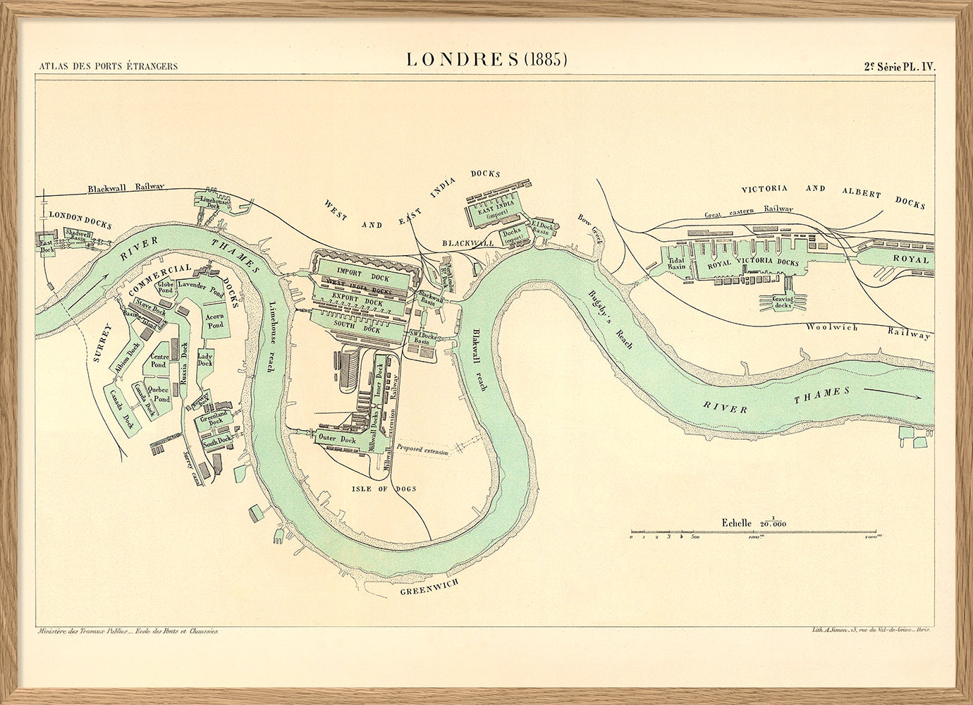 Vintage City Map - London 1885 – The Dybdahl Co.