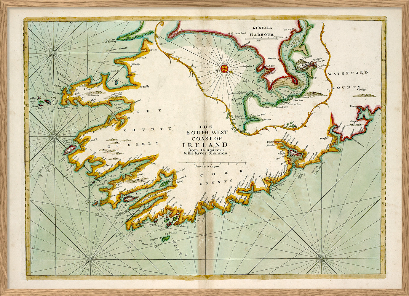 Art of Discovery: Vintage Nautical Chart of Ireland – The Dybdahl Co.