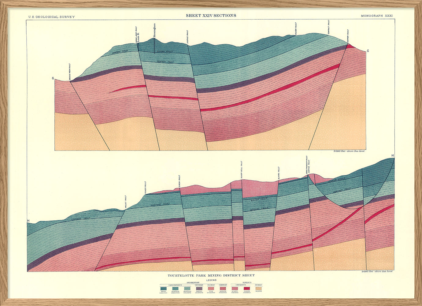 Art Prints from the Atlas on the Geology of the Aspen District – The ...