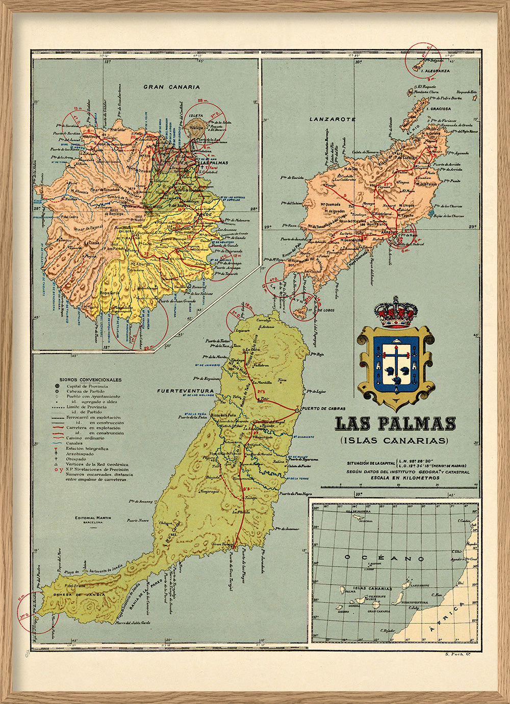Canary Island - Map – The Dybdahl Co.